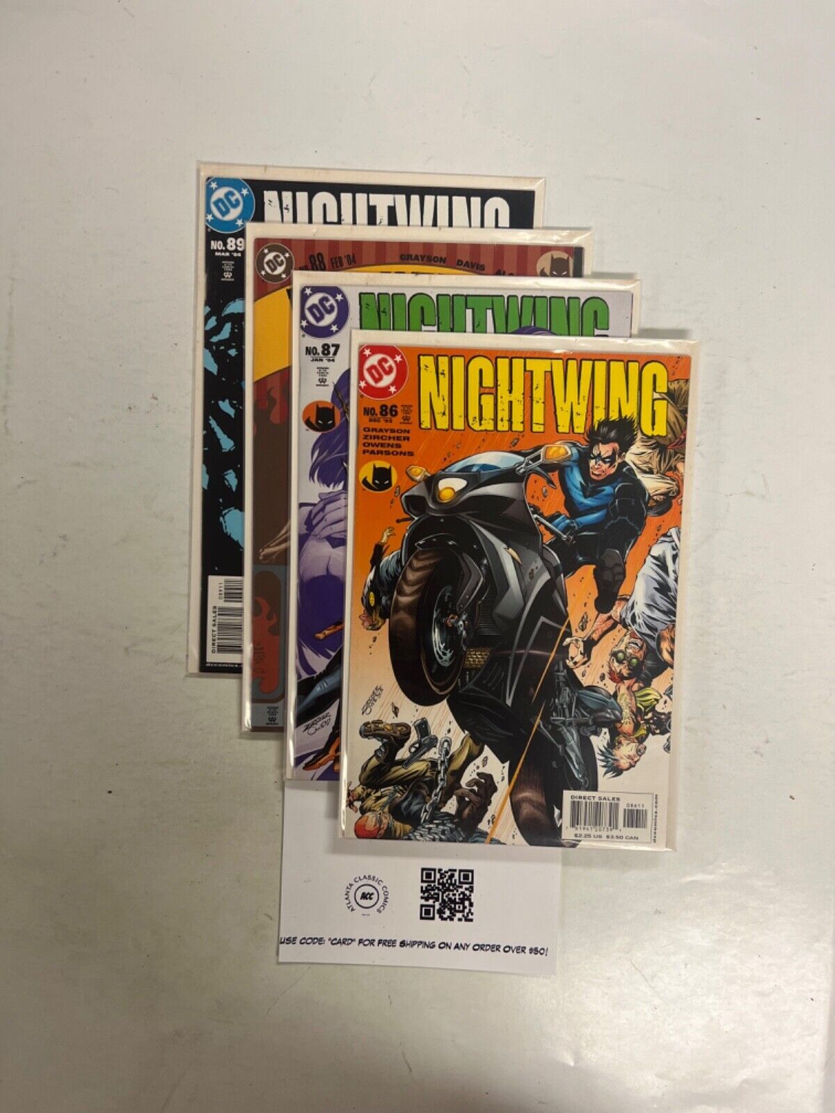 4 Nightwing DC Comic Books # 86 87 88 89 Batman Superman Wonder Woman ...