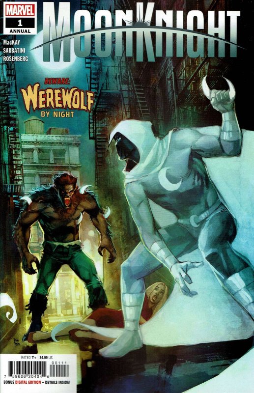 Moon Knight (9th Series) Annual #1 VF/NM ; Marvel | Werewolf by Night ...