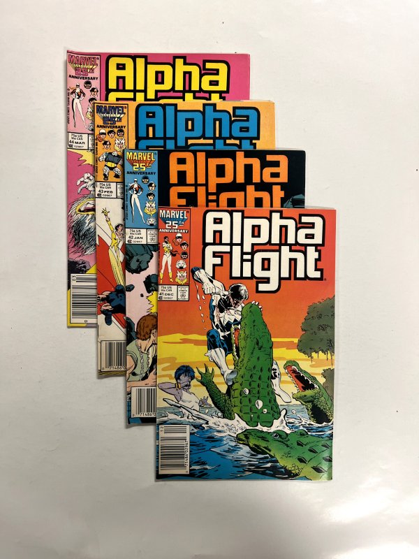 4 Alpha Flight Marvel Comics #41 42 43 44 Hulk Avengers Iron-Man Thor ...