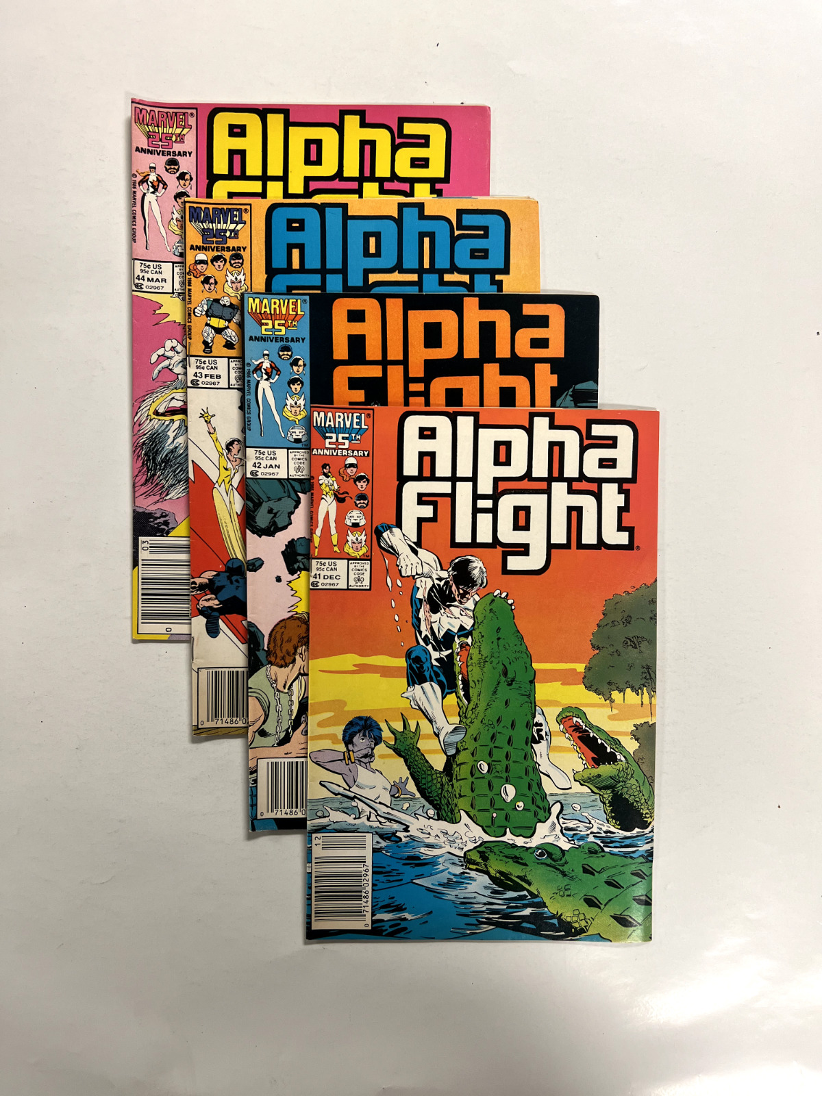4 Alpha Flight Marvel Comics #41 42 43 44 Hulk Avengers Iron-Man Thor ...