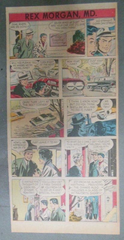 (14) Rex Morgan MD Sunday Pages by Bradley & Edgingston 1961 Thirds: 7. ...