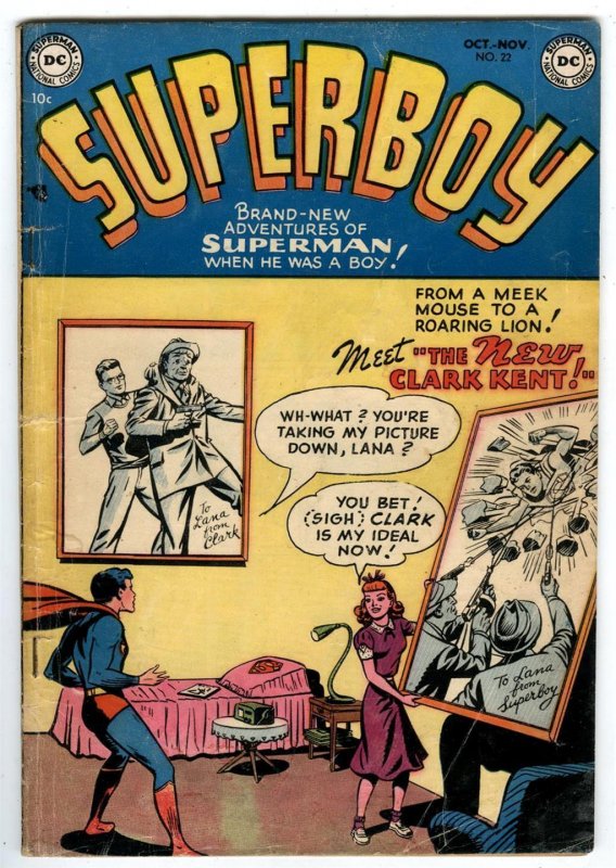 Superboy #22 Oct-Nov 1952 Curt Swan DC Comics Superman as a Boy-New ...
