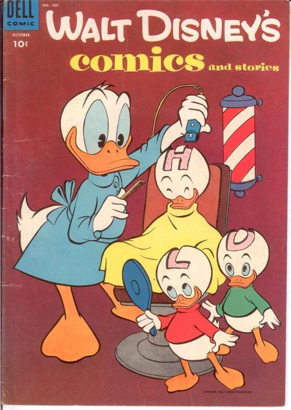 Walt Disneys Comics And Stories 169 Vg Oct 1954 Comics Book Comic