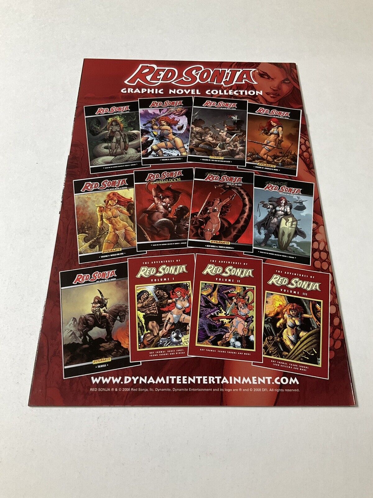 Red Sonja Vacant Shell Black and White Special Edition Nm Signed Rick ...