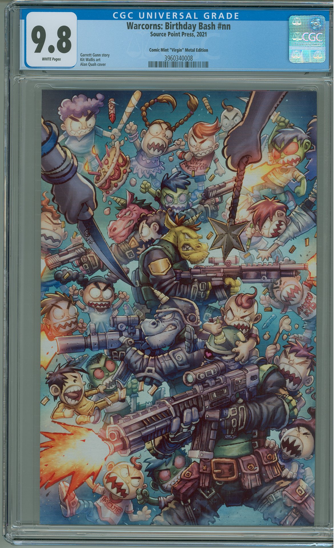 Warcorns: Birthday Bash #nn CGC 9.8! Comic Mint "Virgin" Metal Edition ...