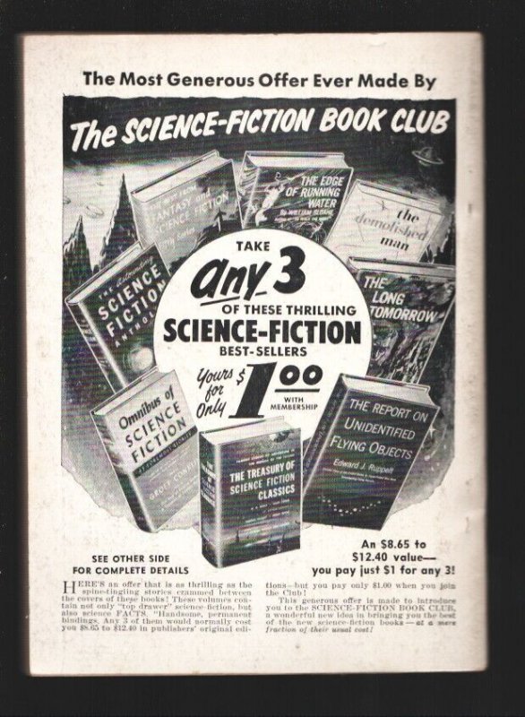 Infinity Science Fiction 6/1957-Royal-Horror cover-Harlan Ellison-Isaac ...