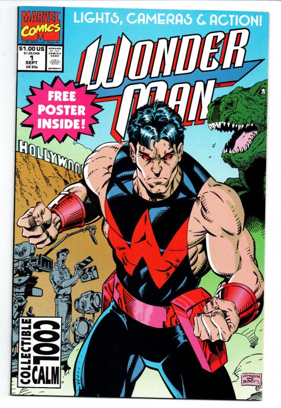 Wonder Man #1 - w/poster - Avengers - 1991 - NM | Comic Books - Copper ...