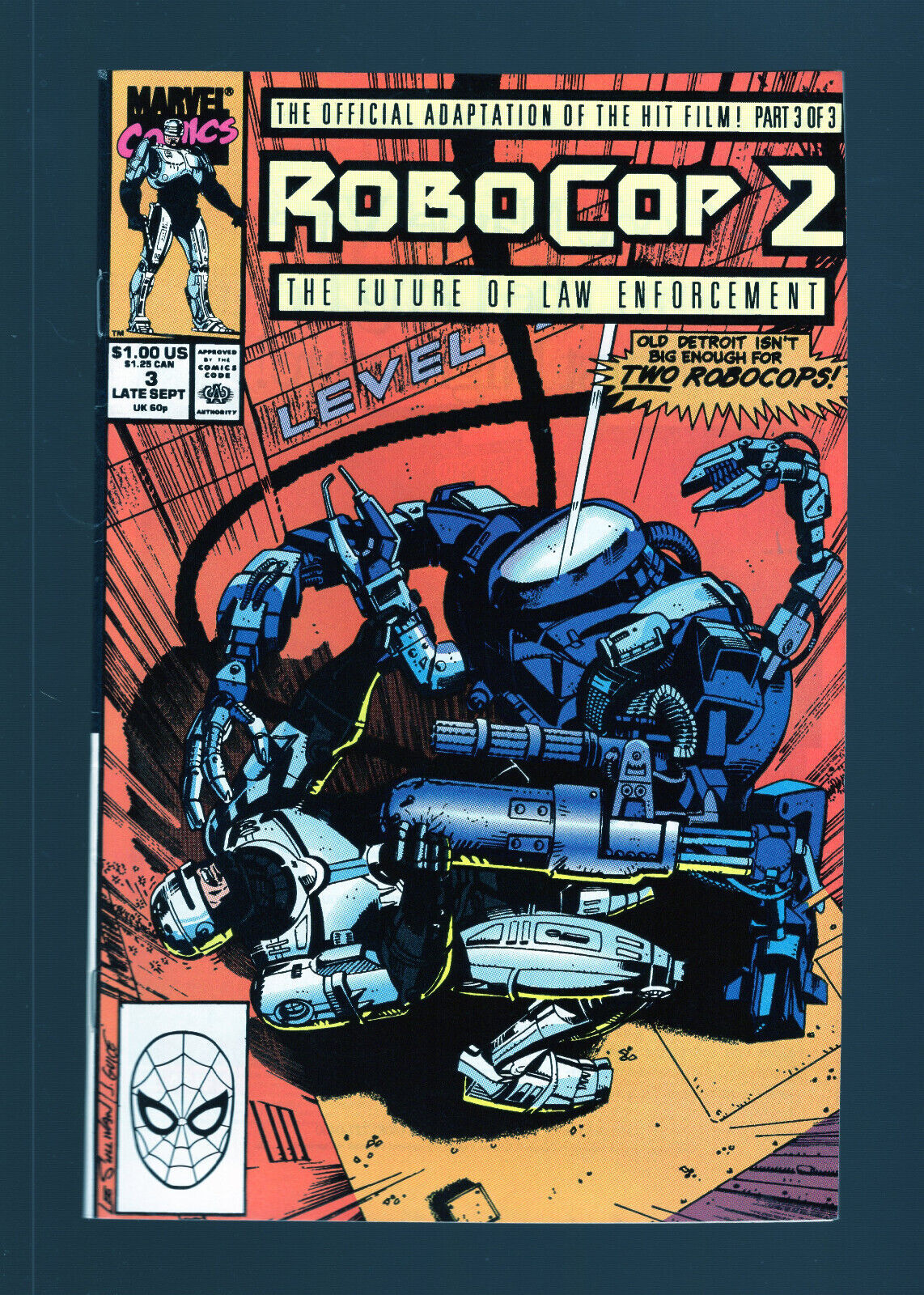 Robocop 2 #3 - Lee Sullivan Cover Art. Frank Miller Story. (9.2) 1990 ...