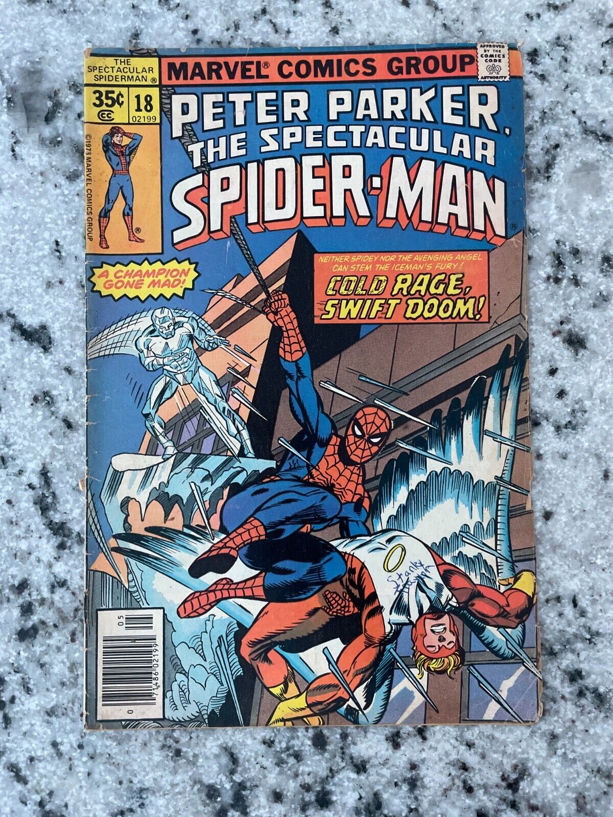 Spectacular Spider-Man # 18 VG Marvel Comic Book Angel Iceman X-Men 5 ...
