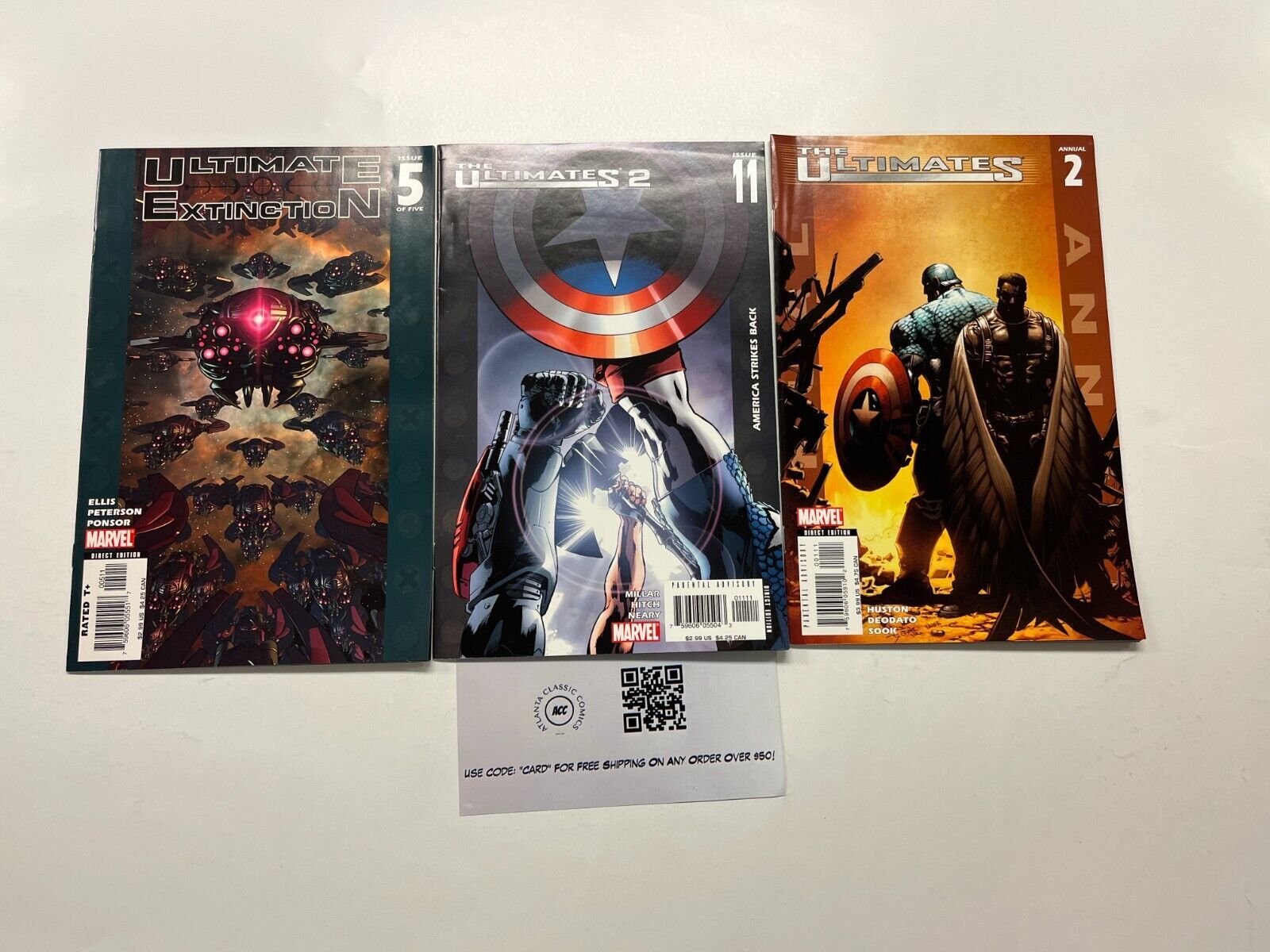 3 Marvel Comics Ultimates Annual #2 Ultimates 2 #11 Ultimate Extinction ...