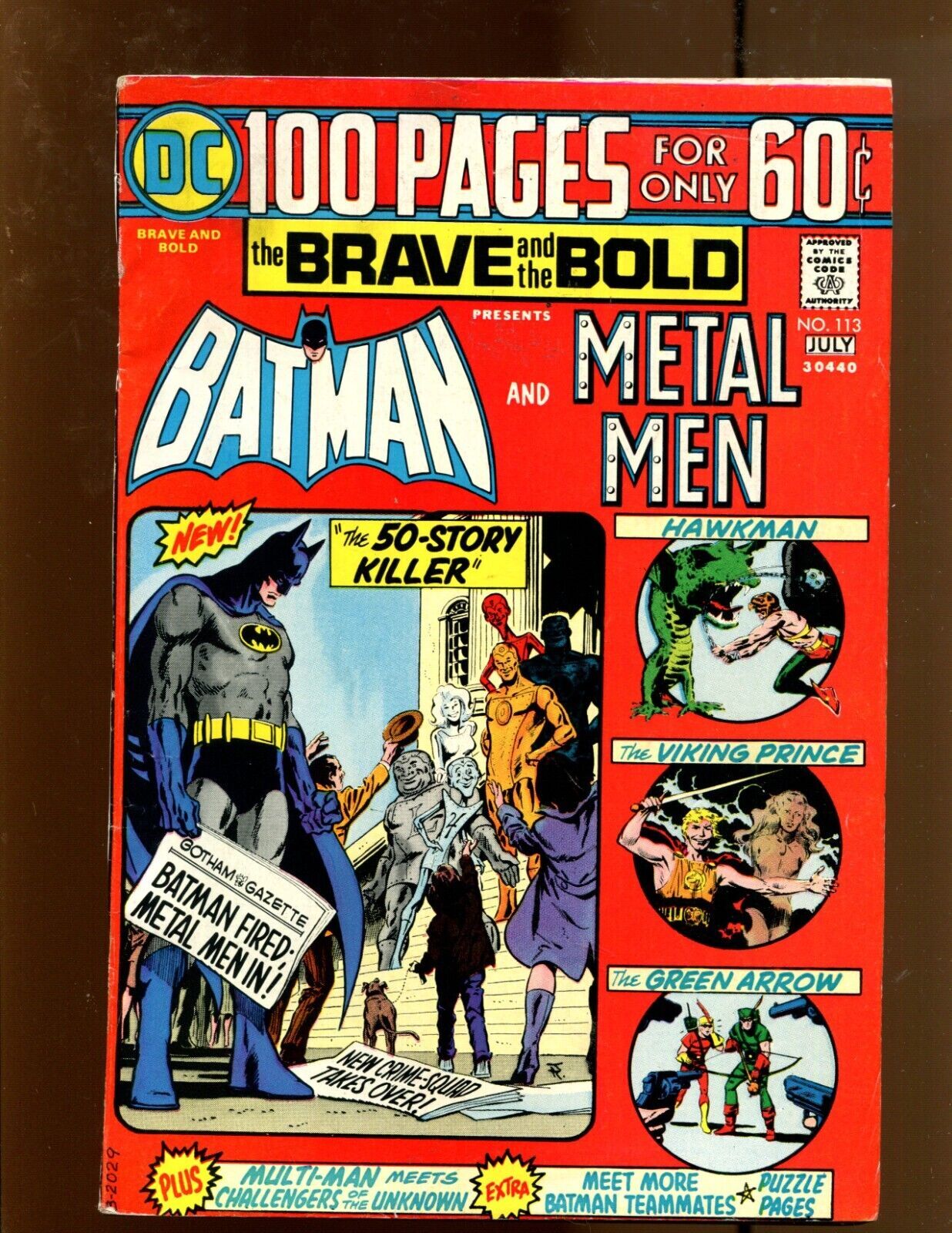 Brave & The Bold #113 - Batman & Metal Men! (6.0) 1974 | Comic Books ...