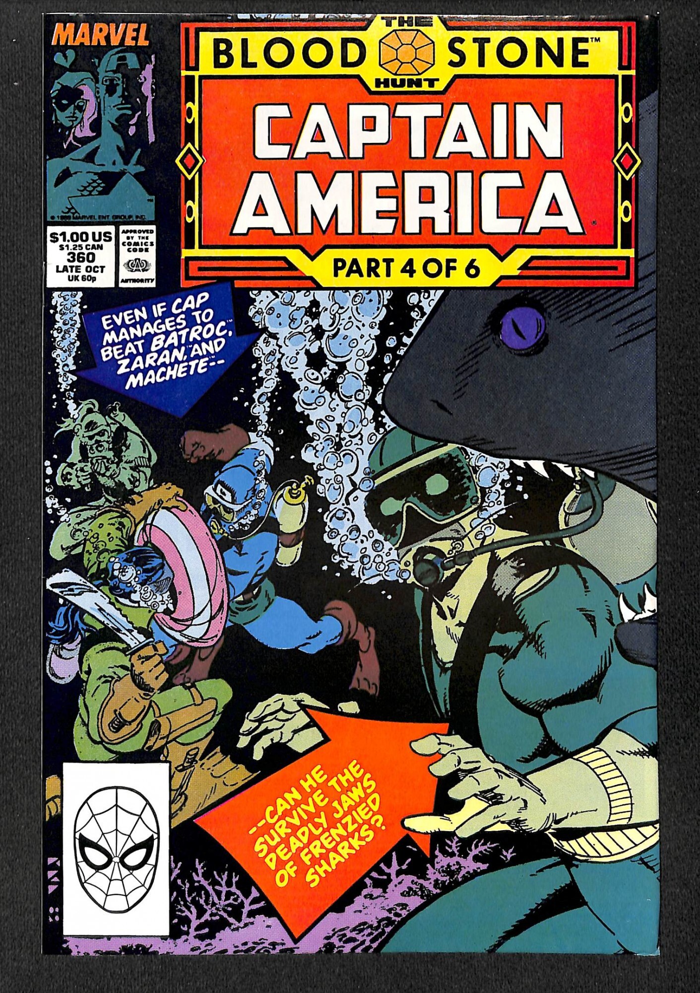 Captain America #360 (1989) | Comic Books - Copper Age, Marvel, Captain ...