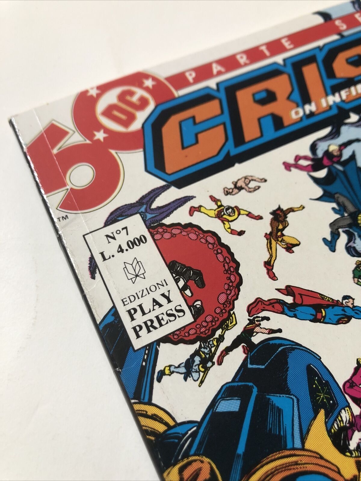 Italian Language Crisis On Infinite Earths #7 (#10 US) 1991 Play Saga ...