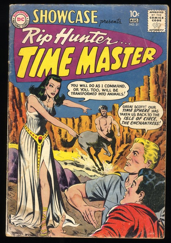 Showcase #21 VG- 3.5 2nd Appearance Rip Hunter...Time Master! | Comic ...