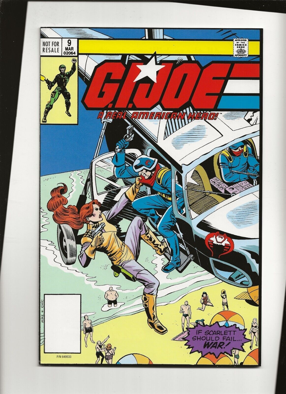 GI JOE Real American Hero #9 Action Figure Comic Pack Reprint | Comic ...