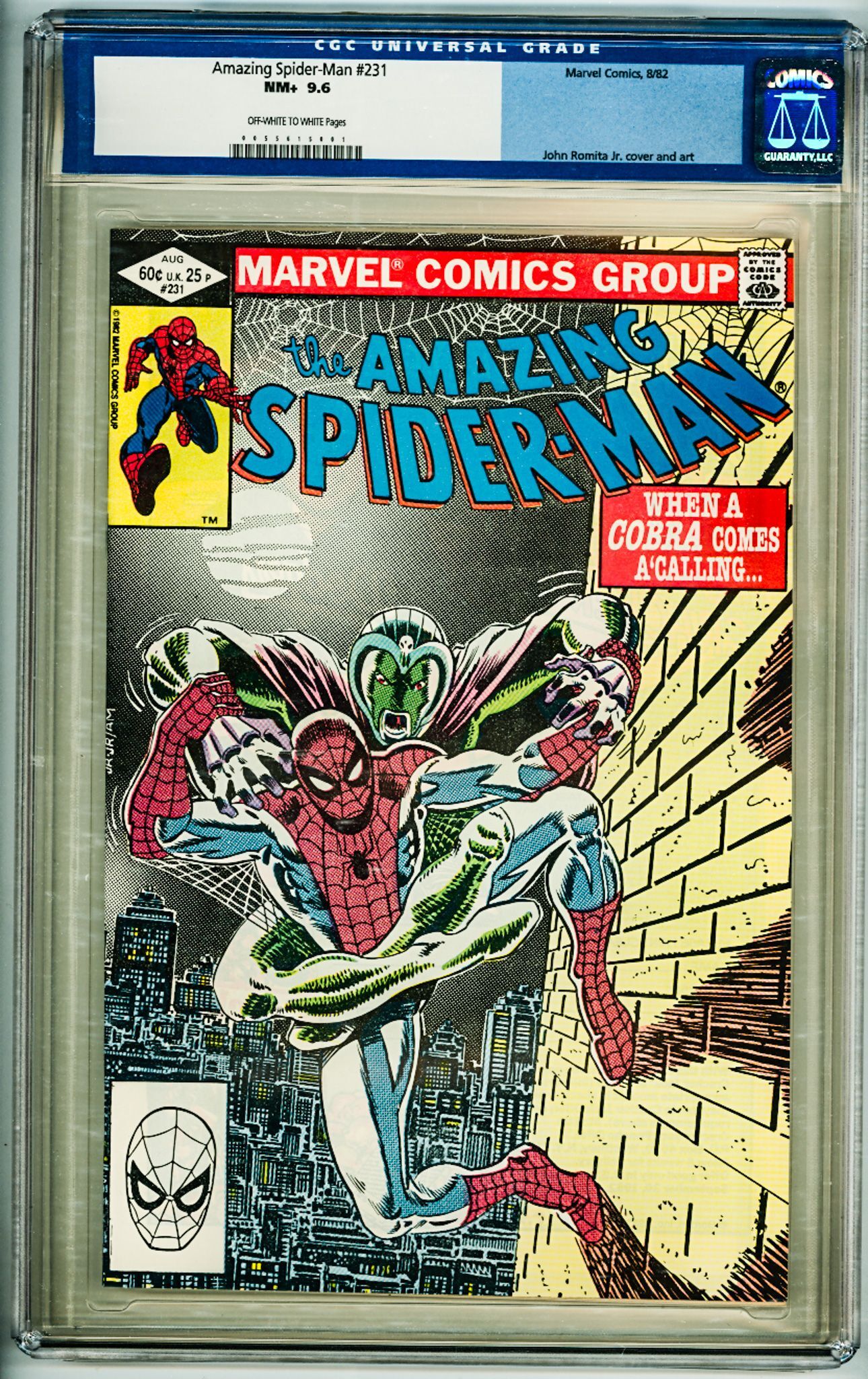 The Amazing Spider-Man #231 (1982) CGC 9.6! Bottom opened, residue back ...