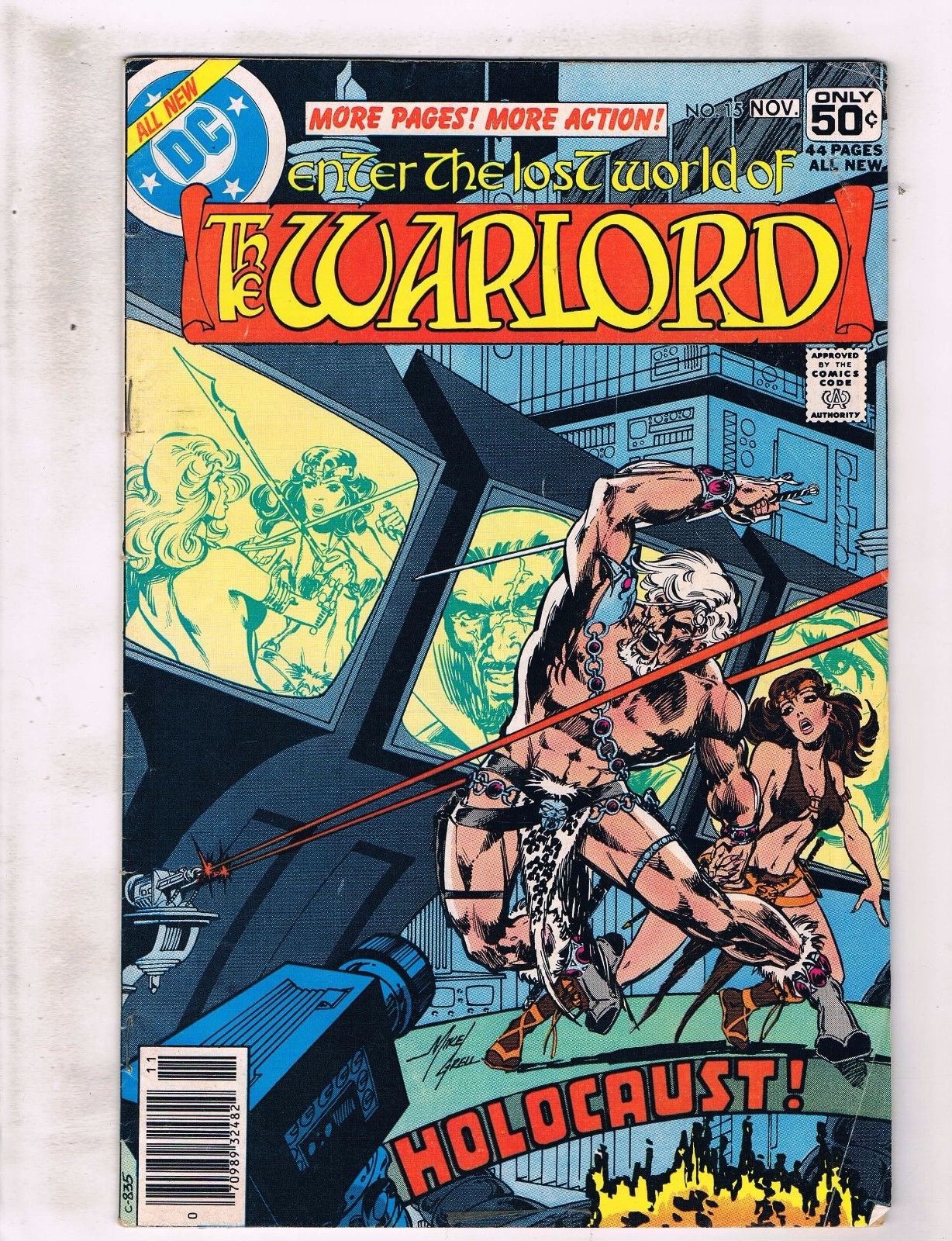 Lot Of 5 The Warlord DC Comic Books # 15 16 17 19 75 Mike Grell Series ...