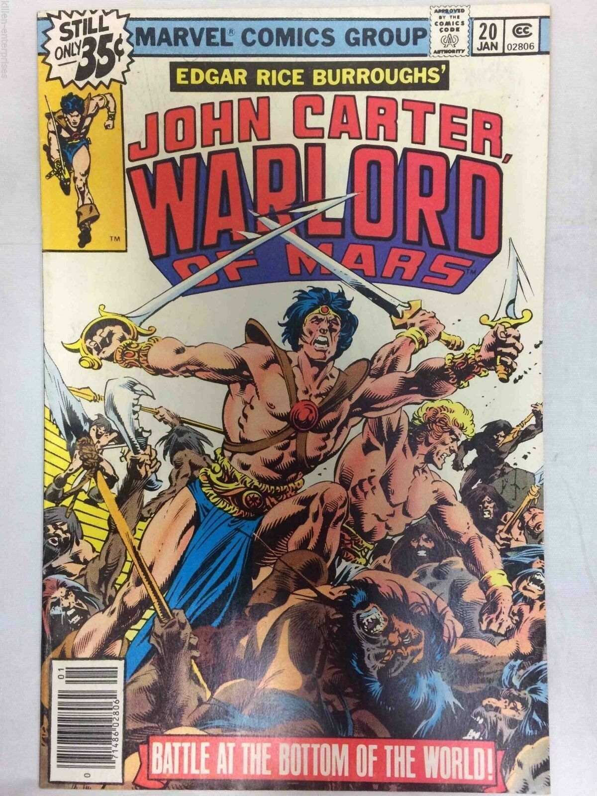 John Carter Warlord of Mars #20 Comic Book Marvel 1978 | Comic Books ...