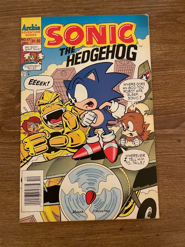 Sonic The Hedgehog # 17 NM Archie Adventure Series Comic Book Knuckles ...