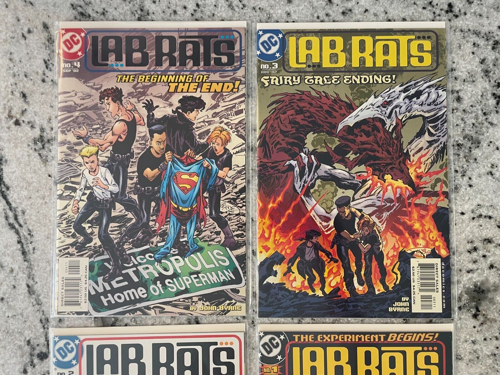 4 Lab Rats DC Comic Books # 1 2 3 4 NM Superman Batman Flash Wonder ...