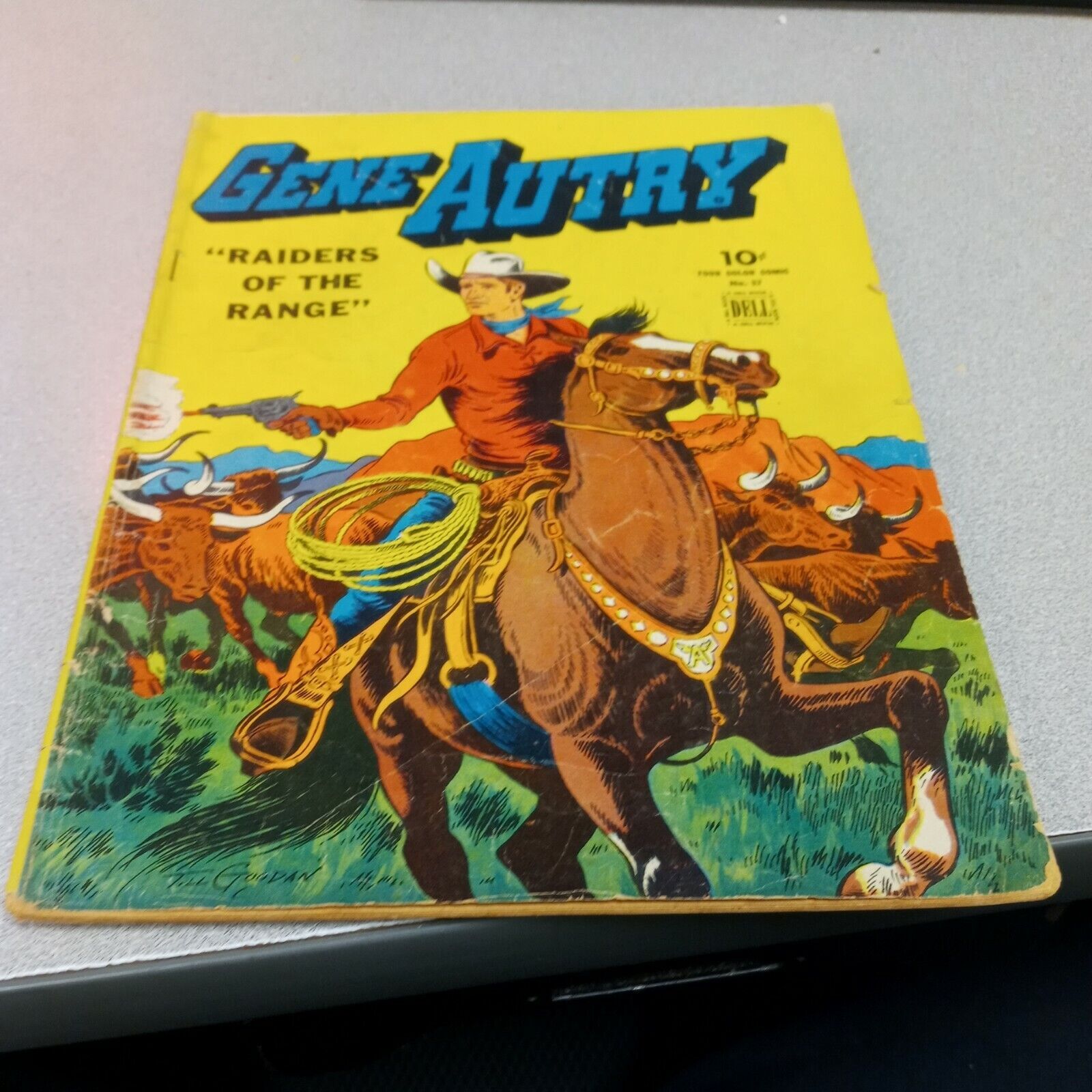 GENE AUTRY COMICS FOUR COLOR #57 DELL 1944 CHAMPION Till Gordon Cover ...
