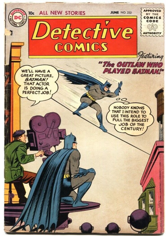Detective #232--1957-DC Batman & Robln-Manhunter from Mars----DOG IN A ...