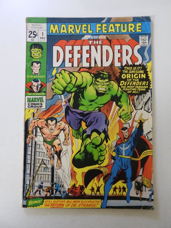 Marvel Feature #1 (1971) 1st appearance of The Defenders VG/FN see ...