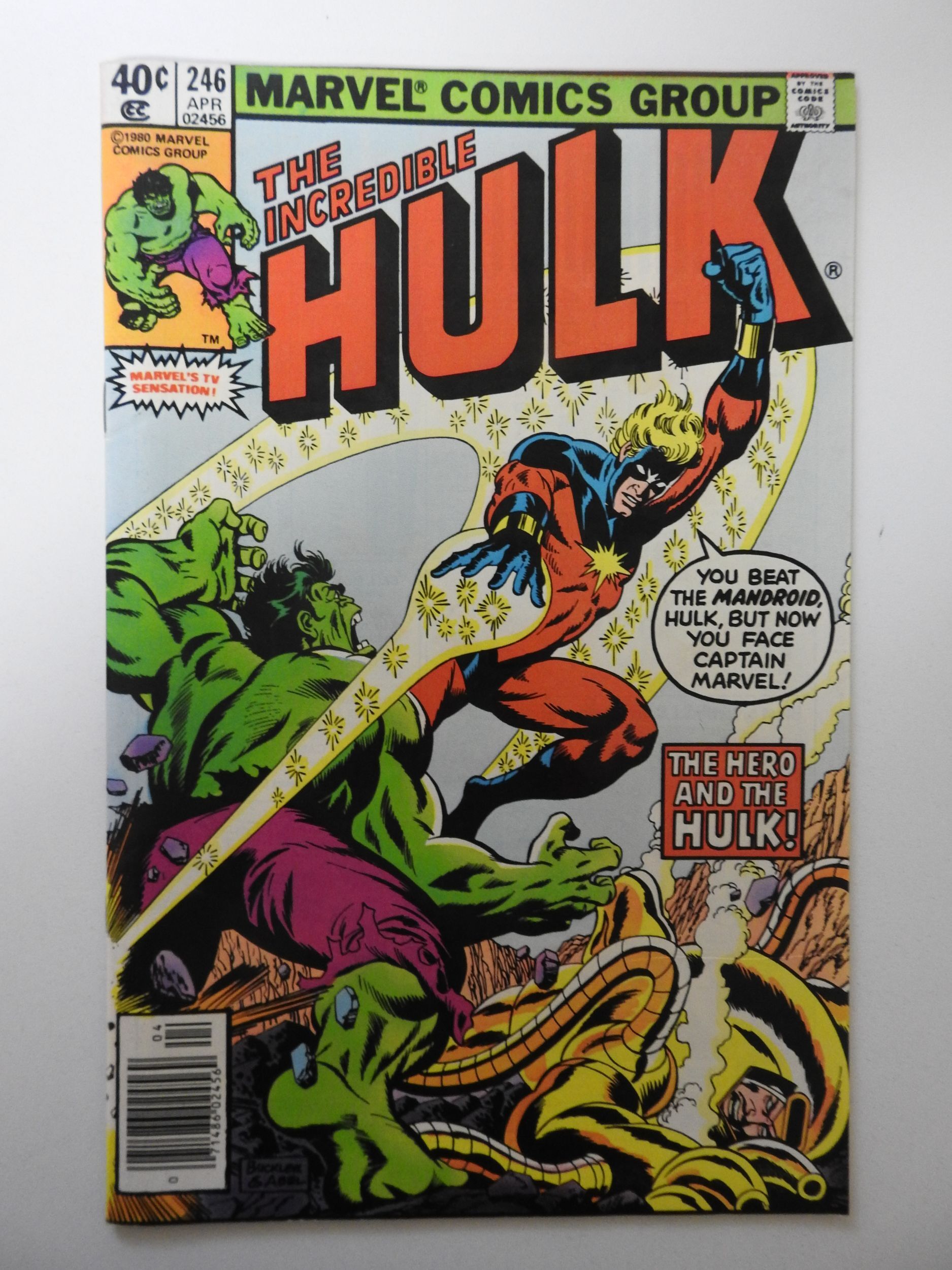 The Incredible Hulk #246 (1980) FN+ Condition! stain front/back cover ...