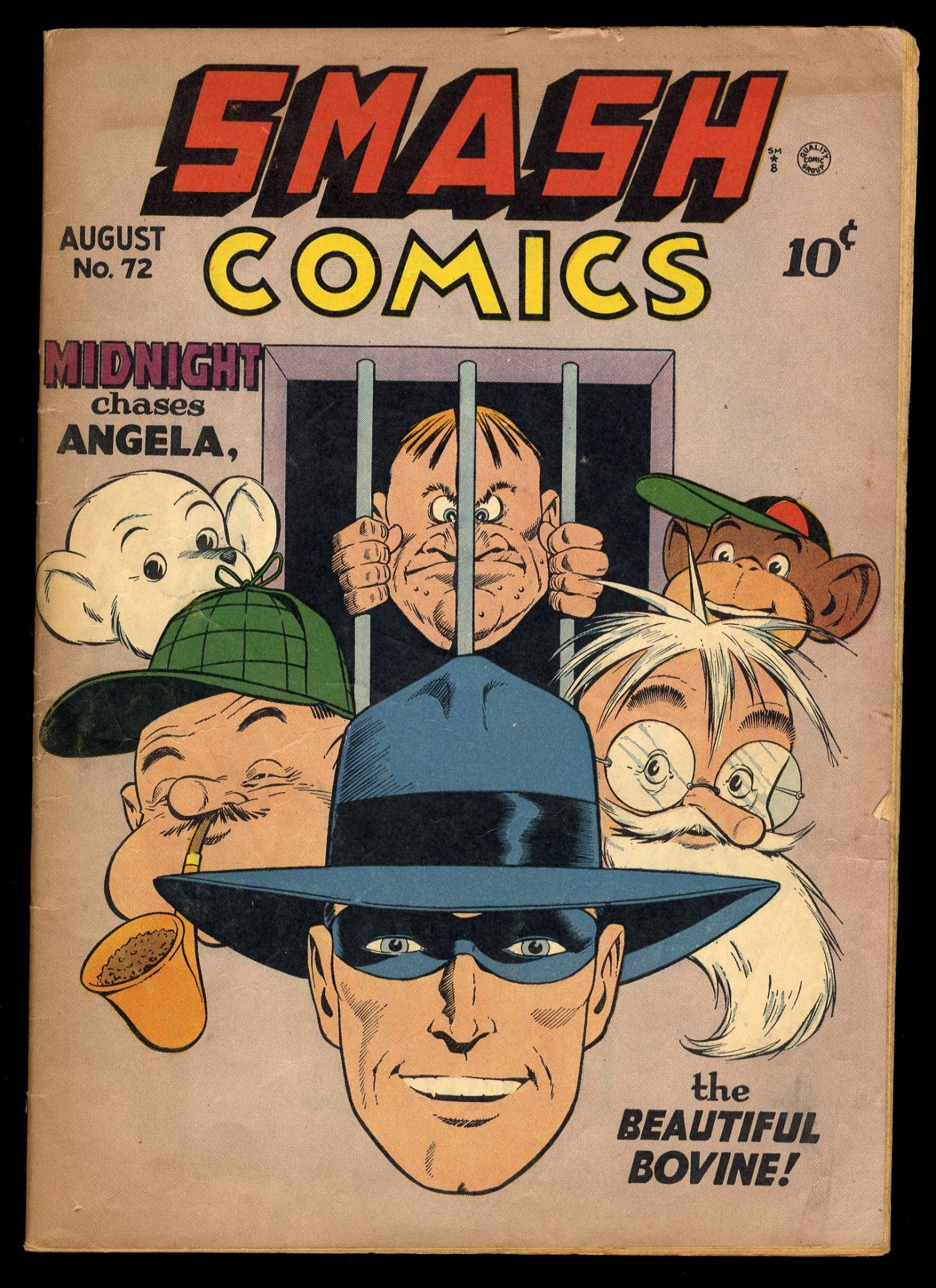 Smash Comics #72 VG+ 4.5 Midnight story! Jack Cole Cover Art! | Full Runs & Sets, Superhero ...