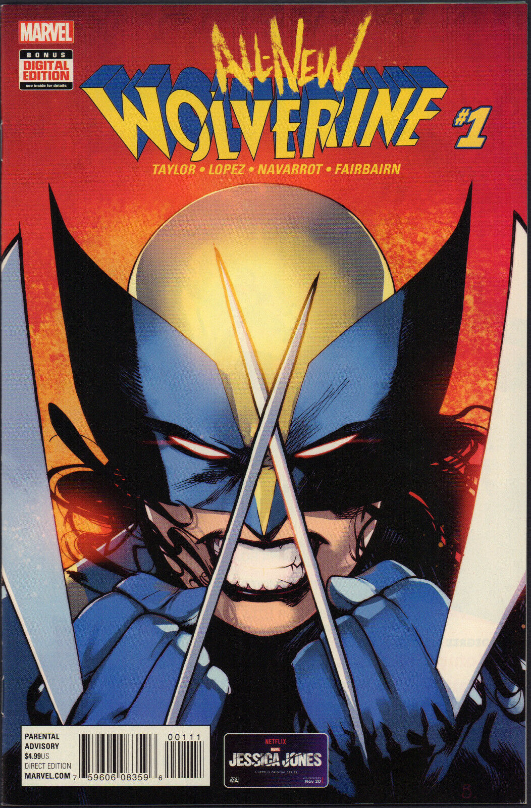 All-New Wolverine #1 - 1st Laura Kinney as the new Wolverine (9.0 OB ...