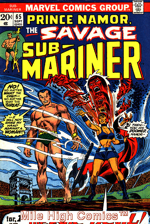 SUB-MARINER (1968 Series) (PRINCE NAMOR SUB-MARINER) #65 Fine Comics ...
