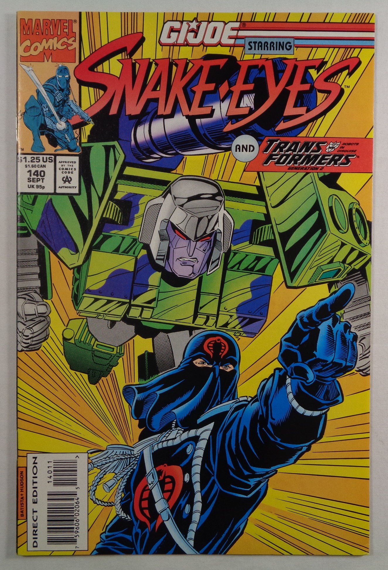 G.I. Joe A Real American Hero #140 Megatron Transformers Marvel 1993 ...