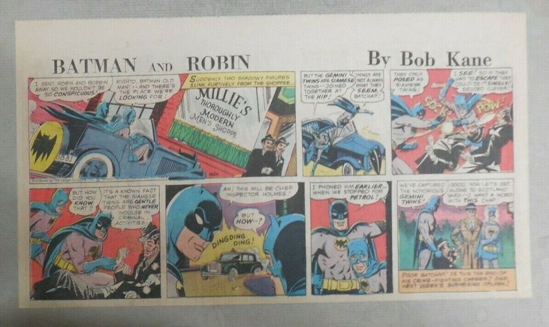 Batman Sunday by Bob Kane from 12/11/1966 Size: 7.5 x 15 inches | Comic ...