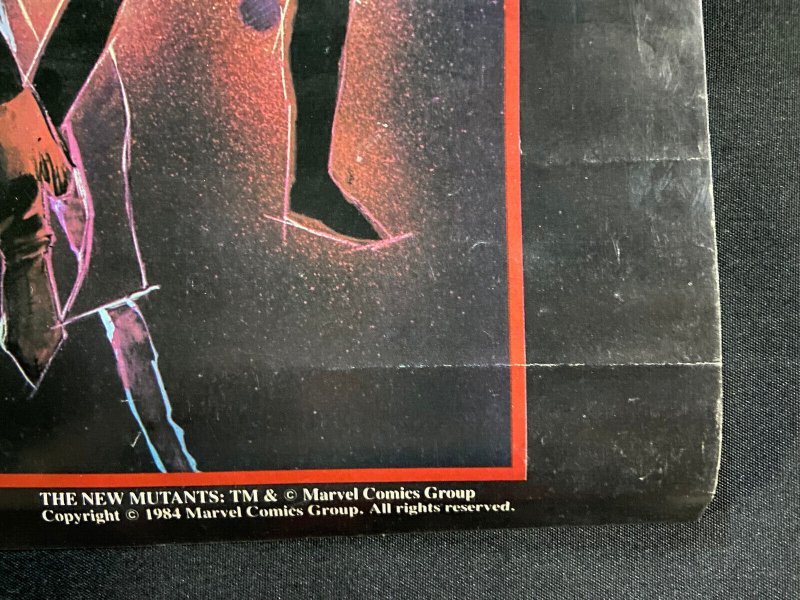 Vintage New Mutants Poster 34" X 22" Bill Sienkiewicz ART Vf-Vf+ ...