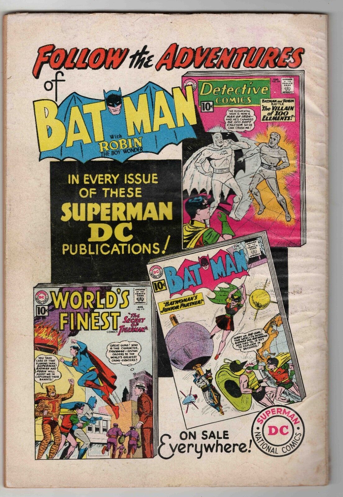 Batman Annual #1 VINTAGE 1961 DC Comics Origin of Batcave | Comic Books ...