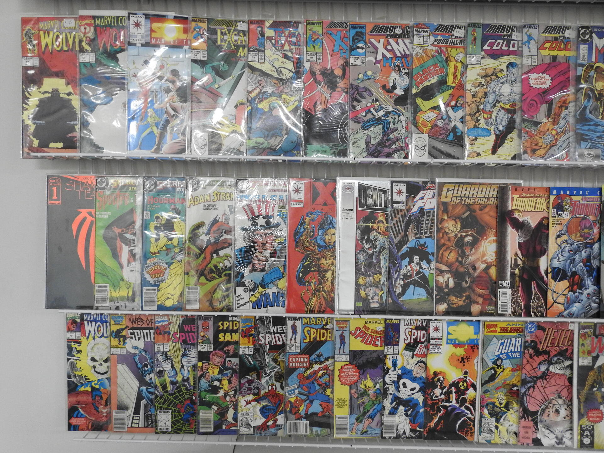 Huge Lot of 160+ Comics W/ Wolverine, GOTG, Spiderman Avg VF- Condition ...
