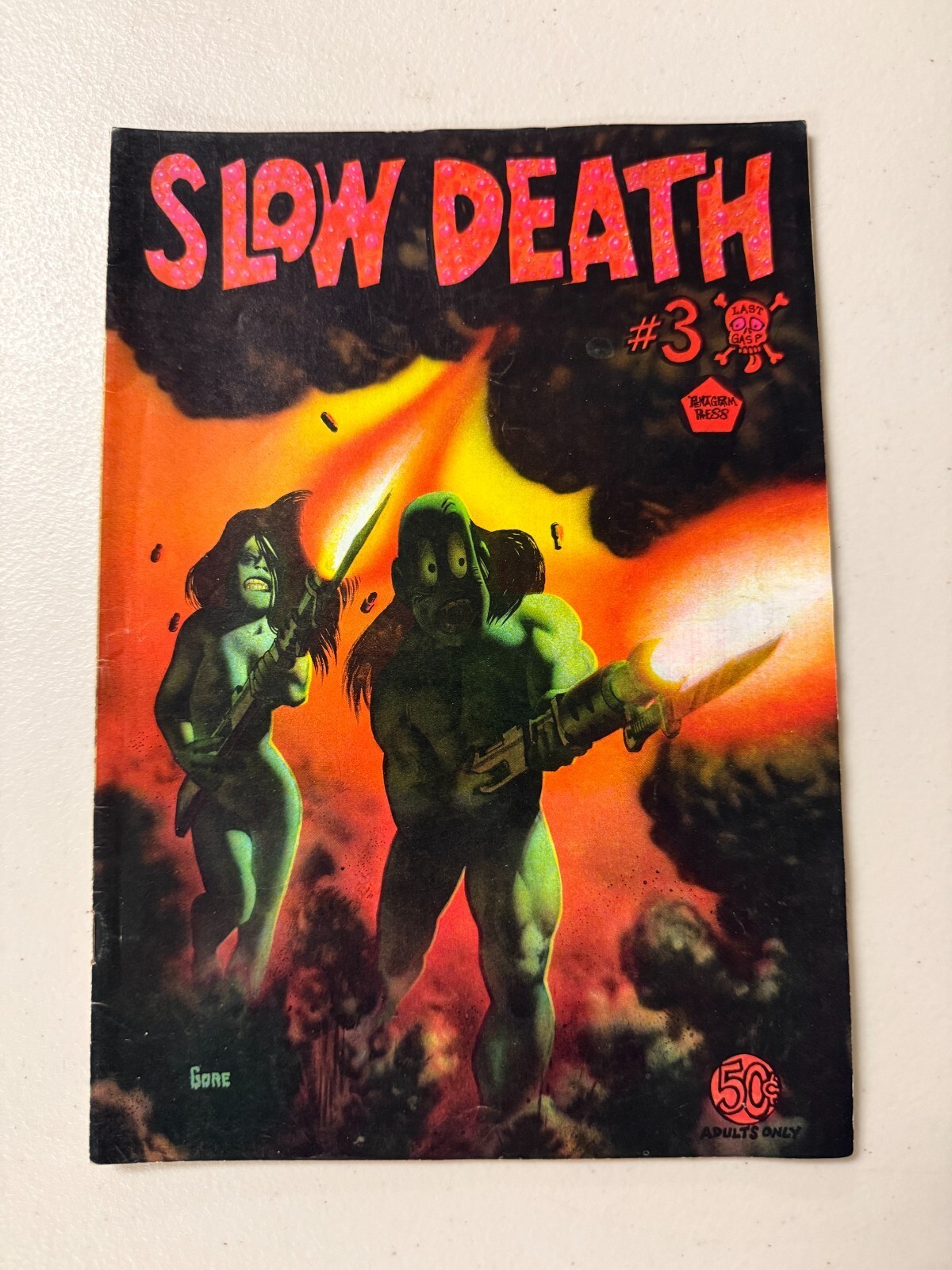 Slow Death # 3 VF Last Gasp Comic Book Underground Comix Pentagram ...