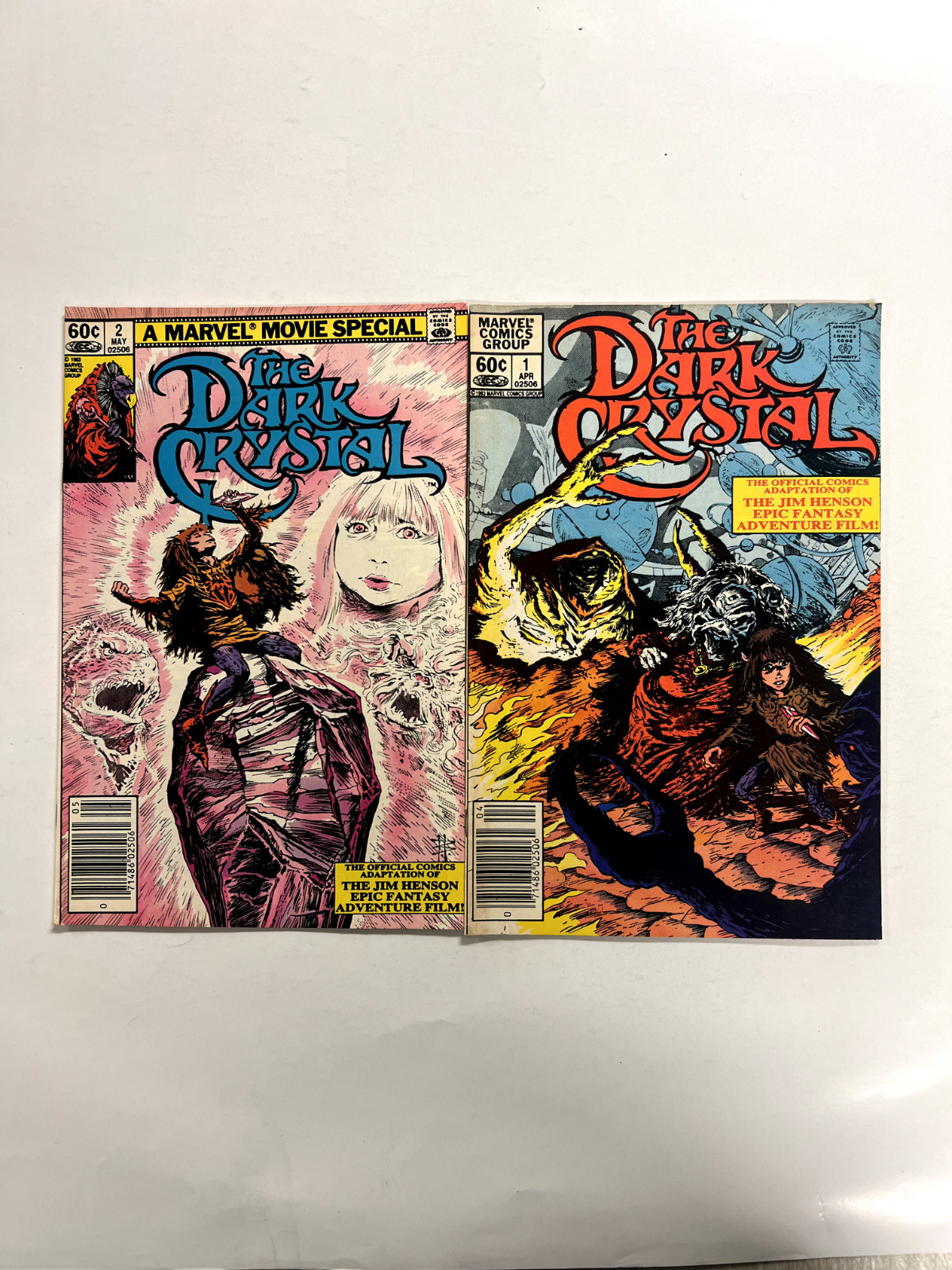 2 The Dark Crystal Marvel Comic Books #1 2 Spiderman Hulk Avengers 74 ...