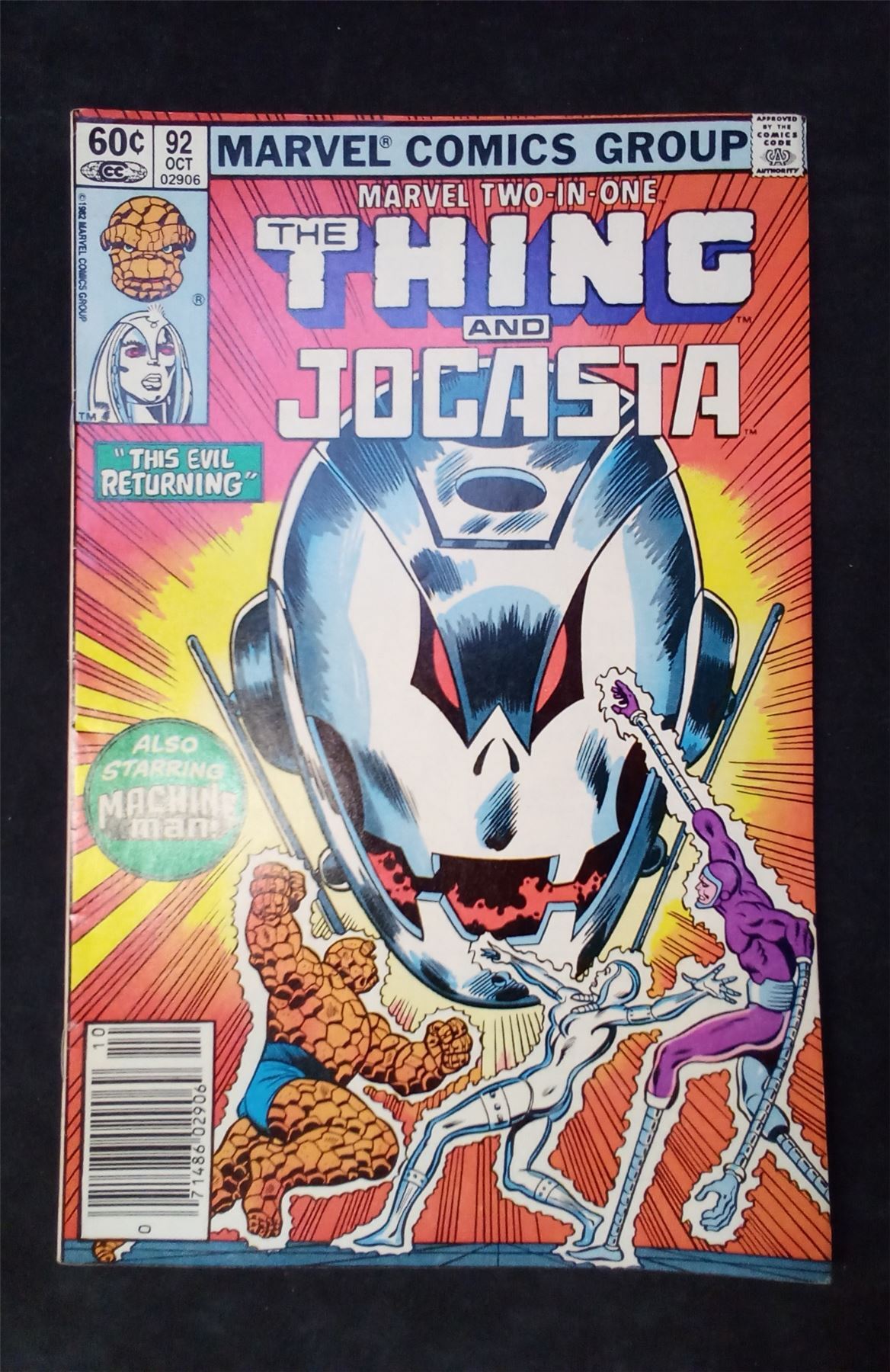 Marvel Two-in-One #92 Newsstand Edition 1982 marvel Comic Book marvel ...