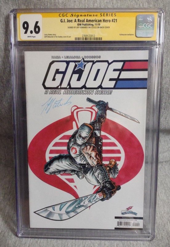 GI Joe: A Real American Hero 21 CGC 9.6 GalaxyCon Variant Signed Jeff ...
