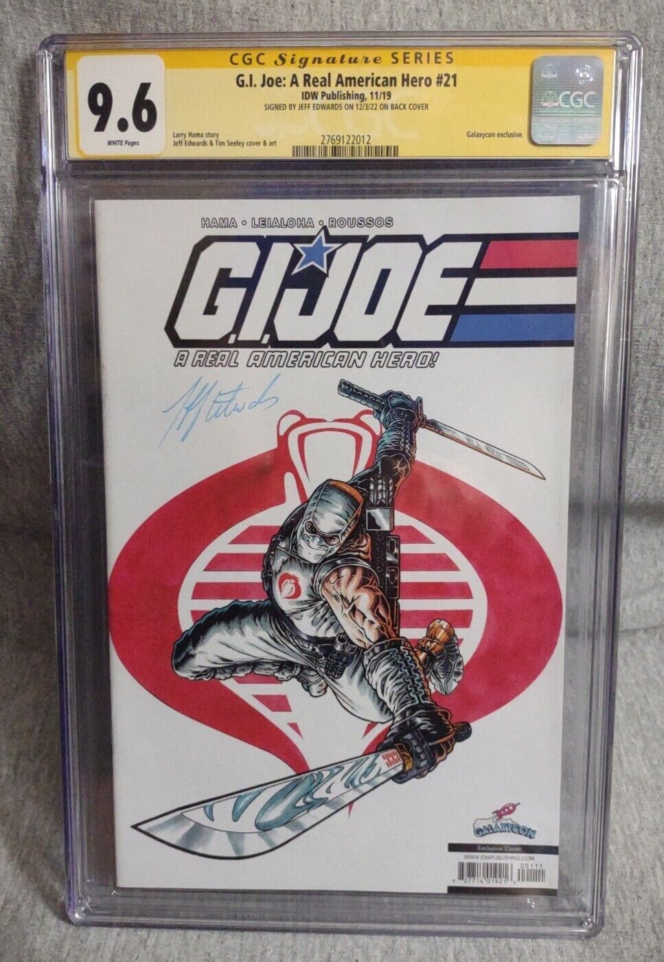 GI Joe: A Real American Hero 21 CGC 9.6 GalaxyCon Variant Signed Jeff ...