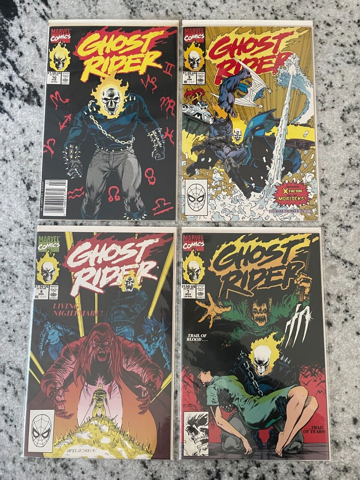 4 Ghost Rider Marvel Comic Books # 7 8 9 10 VF-NM Spider-Man Venom 29 ...