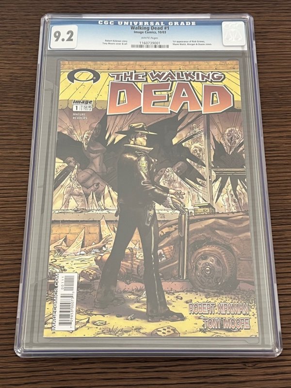 Walking Dead #1 (2003). 9.2 CGC. 1st app Rick Grimes! White Pages ...