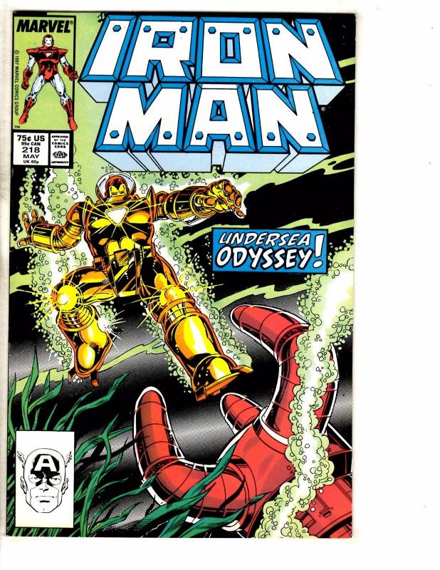 10 Iron Man Marvel Comics 211 212 213 214 215 216 217 218 219 220 1st ...