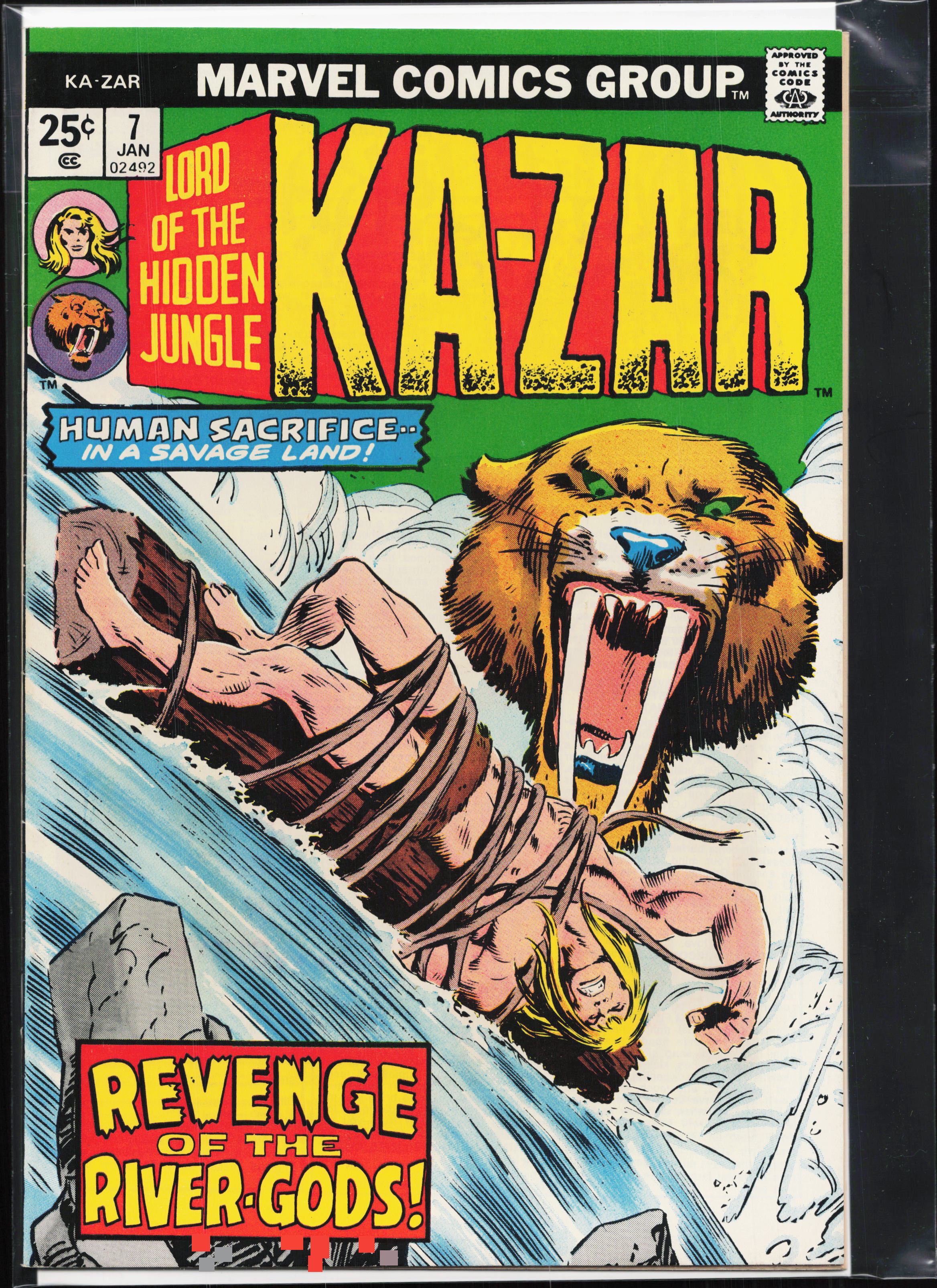 Ka-Zar #7 (1975) Ka-Zar | Comic Books - Bronze Age, Marvel, Ka-Zar ...