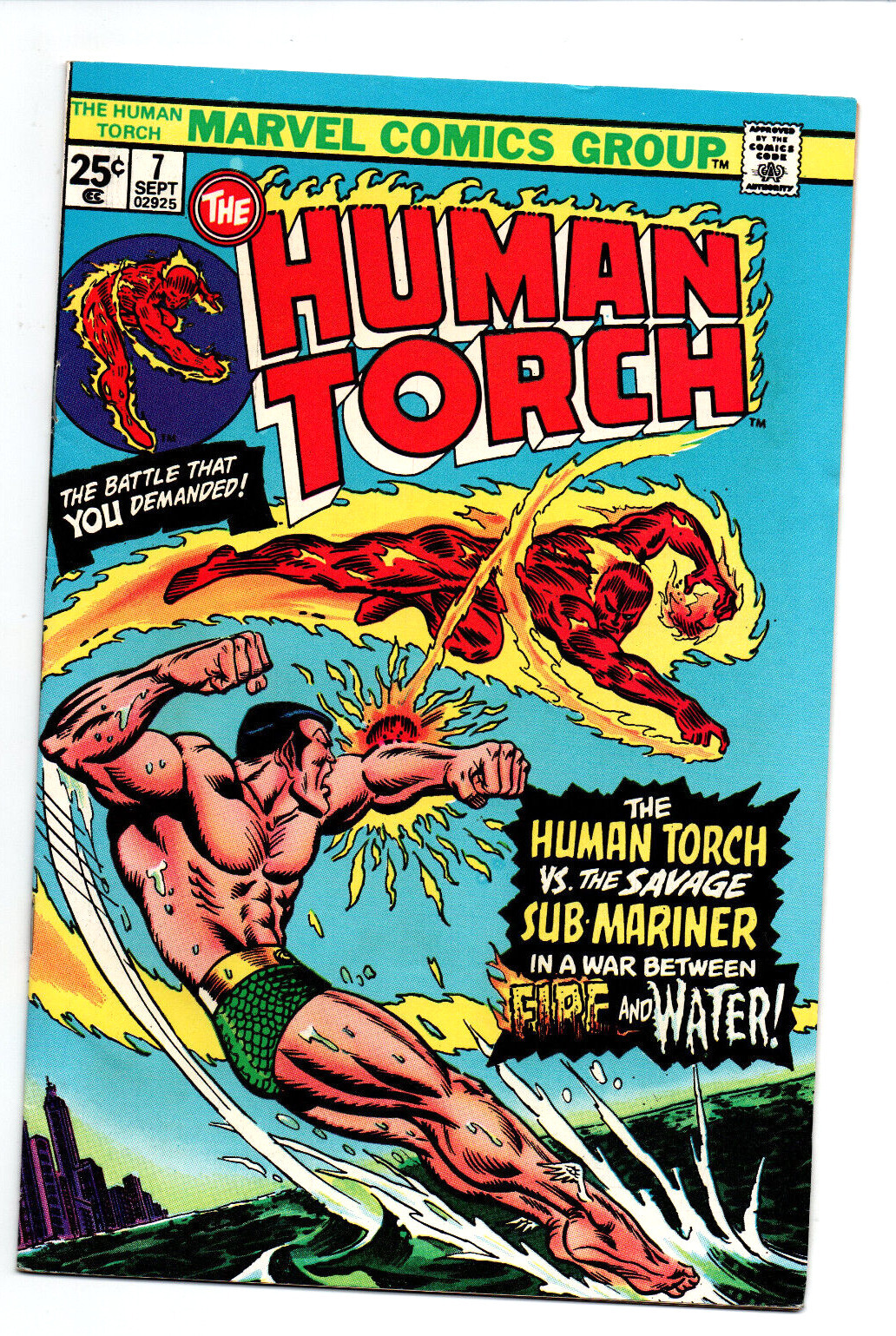 Human Torch vol.2 #7 - reprint Strange Tales #107 - vs Namor - 1975 ...