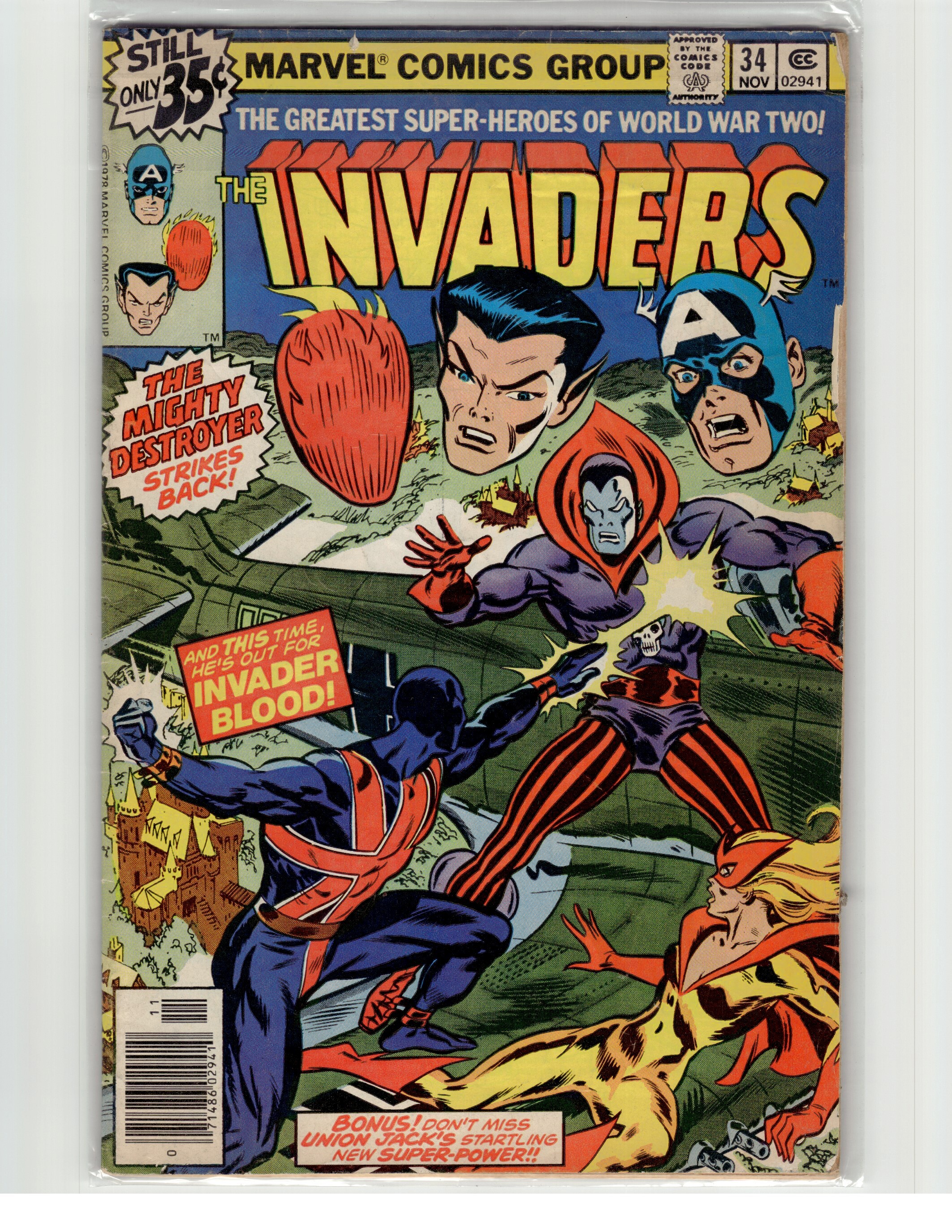 The Invaders #34 (1978) The Invaders | Comic Books - Bronze Age, Marvel ...
