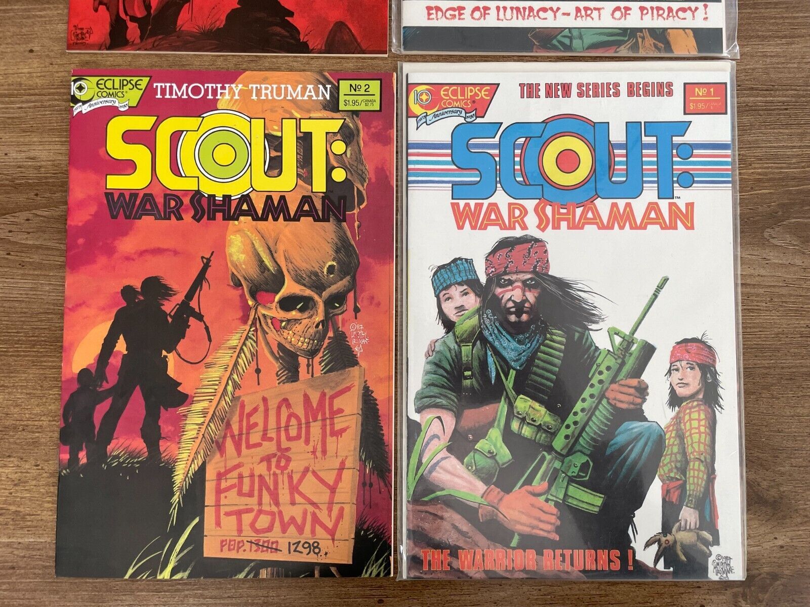 Lot Of 4 Scout War Shaman Eclipse Comic Books # 1 2 3 4 Timothy Truman ...