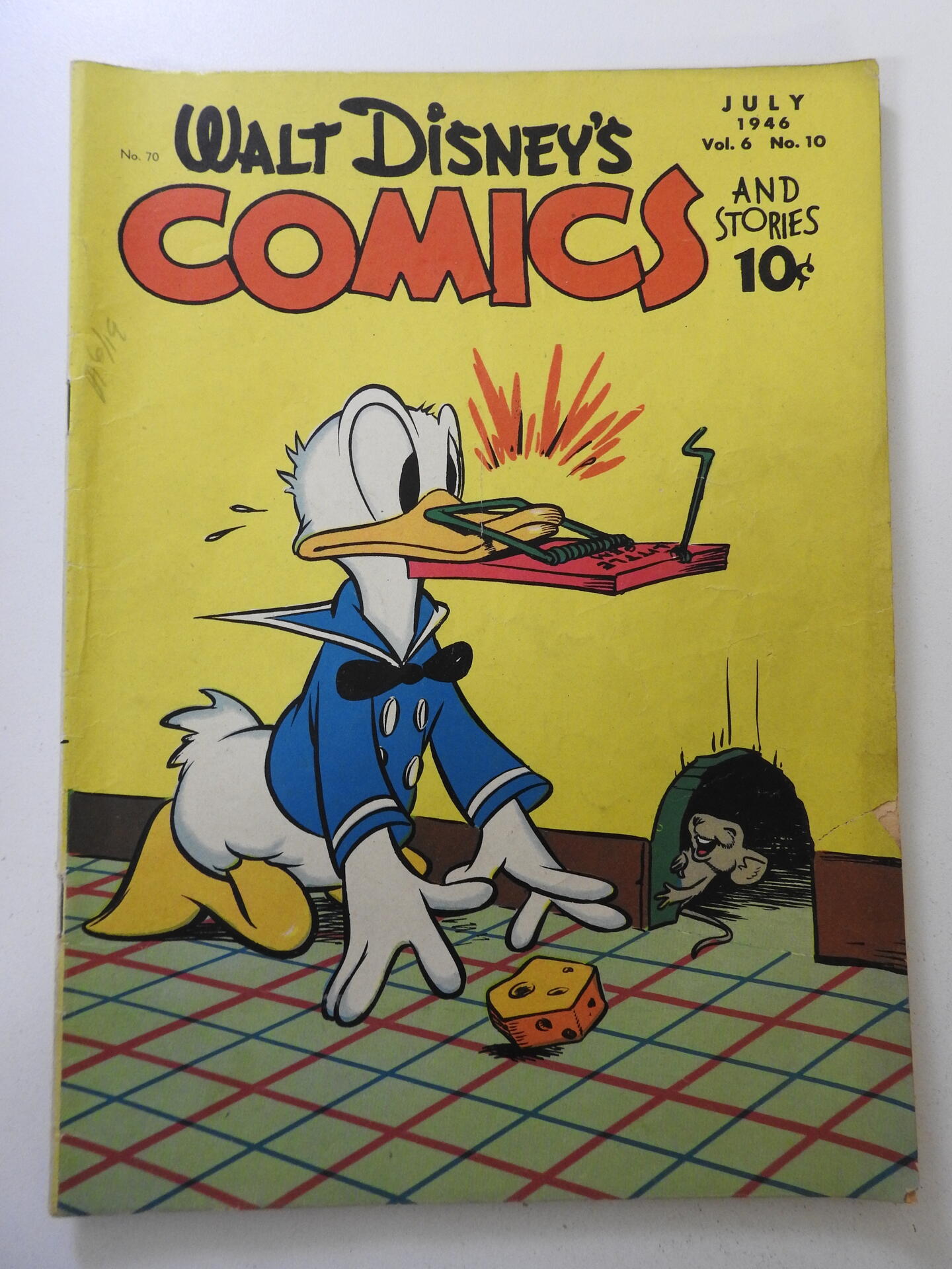 Walt Disney's Comics & Stories #70 (1946) VG- Condition! 1 in tear fc ...