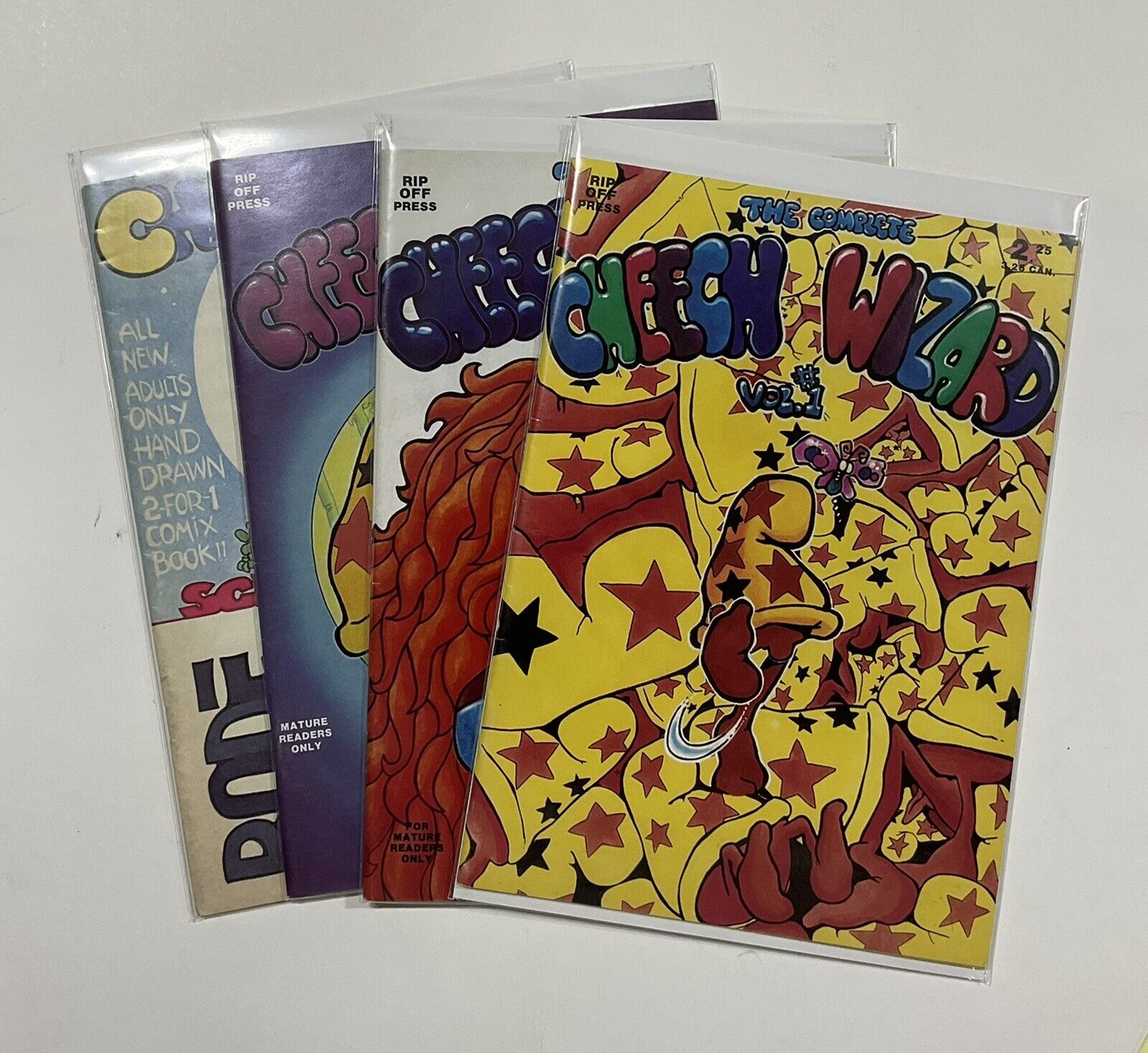 Cheech Wizard 1 2 3 Plus Schizophrenia Fine Fn 6.0 Rip Off Press ...